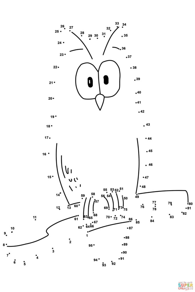 100 Dot To Dot Coloring Home Connect The Dots Printable